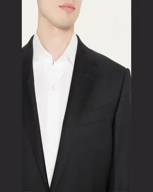 Zegna Trofeo Milano Two-piece Wool Regular-fit Suit - Black