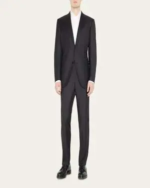 Zegna Trofeo Milano Two-piece Wool Regular-fit Suit - Black