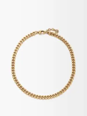 Alexander McQueen Alexander Mcqueen - Curb-link Choker - Womens - Gold - Gold