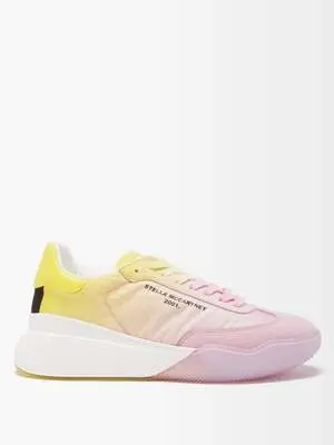 Stella McCartney Stella Mccartney - Loop Logo-print Recycled-fibre Trainers - Womens - Multi Multi
