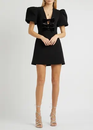Rebecca Vallance Amaro Bow-embellished Mini Dress