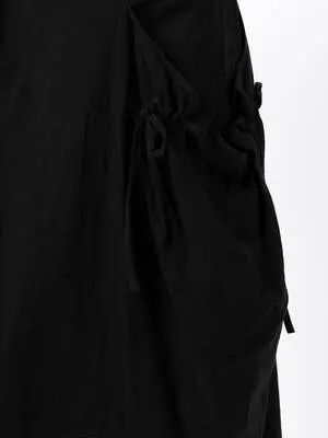 Y’s High-waisted Ruched Skirt - Black