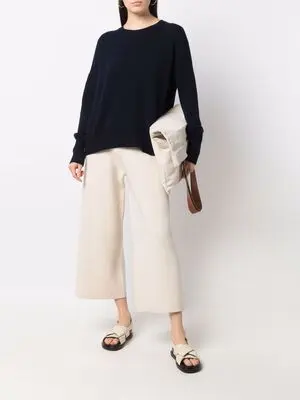LISA YANG Mila Crew-neck Knitted Jumper - Blue