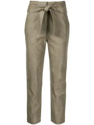 Simkhai Tie-waist Slim Straight Trousers