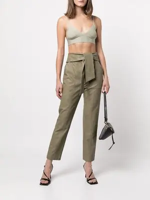 Simkhai Tie-waist Slim Straight Trousers