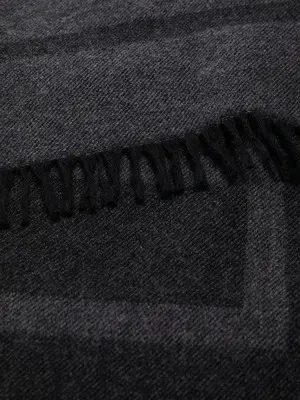 TOTEME Large Monogram Scarf - Grey