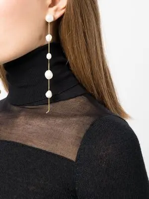 Cult Gaia Atum Pearl Drop Earrings - White