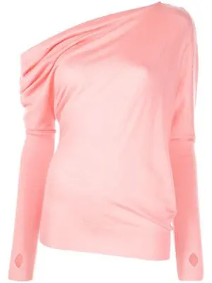 TOM FORD One-shoulder Cashmere-blend Jumper - Pink