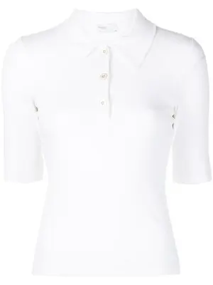 Rosetta Getty Short-sleeve Polo Shirt - White