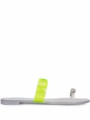 GIUSEPPE ZANOTTI Ring Plexi Sandals - Yellow