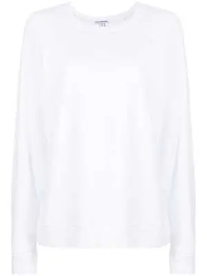 JAMES PERSE French-terry Crewneck Sweatshirt - White
