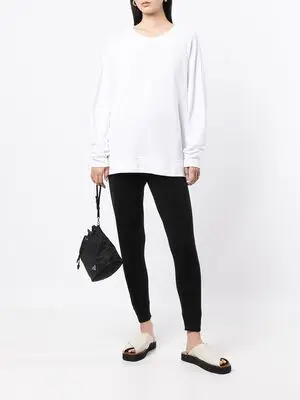 JAMES PERSE French-terry Crewneck Sweatshirt - White