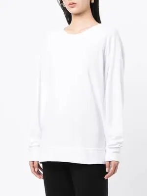 JAMES PERSE French-terry Crewneck Sweatshirt - White
