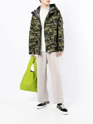 A BATHING APE Camouflage-print Zip-up Jacket