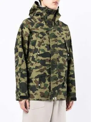 A BATHING APE Camouflage-print Zip-up Jacket