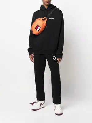 COUNTY OF MILAN Tempera Cross Track Pants - Black