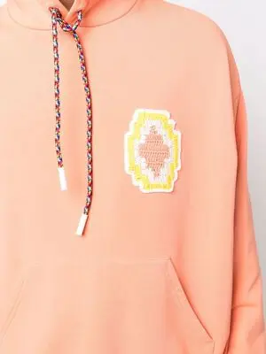 COUNTY OF MILAN Macramé Cross Logo Patch Hoodie