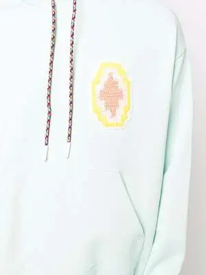 COUNTY OF MILAN Marcelo Burlon Macramé Cross Patch Hoodie
