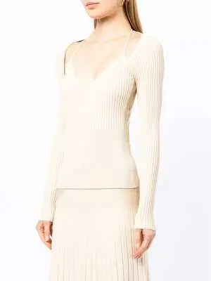Simkhai Jayline Scoop-neck Jumper - Neutrals