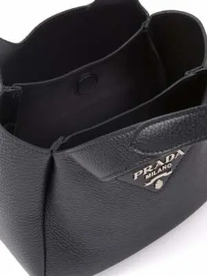 Prada Flou Leather Tote Bag