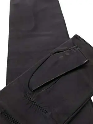 MANOKHI Fingerless Leather Gloves