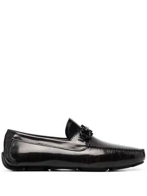 FERRAGAMO Paris Leather Loafers - Brown