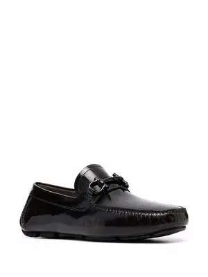 FERRAGAMO Paris Leather Loafers - Brown