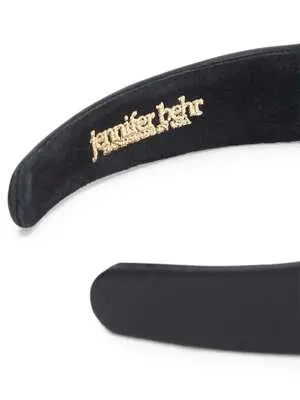 JENNIFER BEHR Cruz Leather Headband - Black