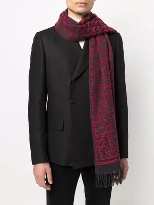FERRAGAMO Gancini-pattern Scarf