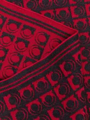 FERRAGAMO Gancini-pattern Scarf