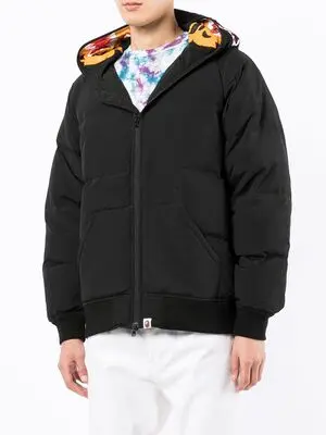 A BATHING APE® Printed Hood Puffer Jacket