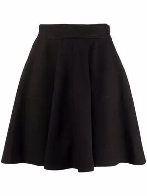Red Valentino Side-buckled Mini-skirt - Black