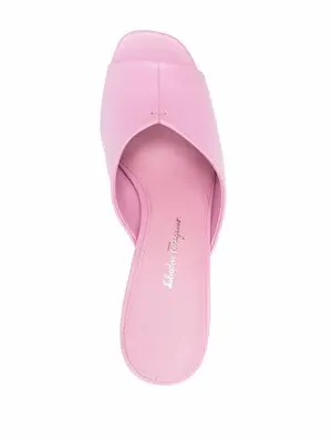 FERRAGAMO Open-toe Low Heel Sandals - Pink