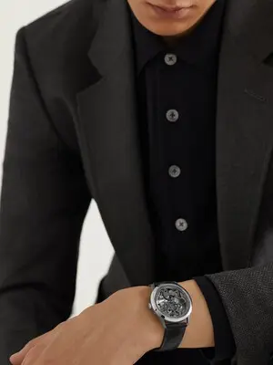 Hermès Slim D’ Squelette Lune Automatic Titanium Watch