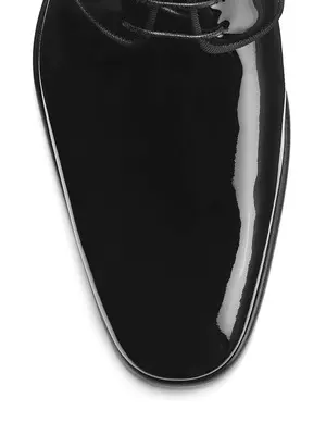 Santoni Patent Leather Dress Shoes - Black