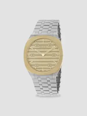 Gucci 25h Two-tone Stainless Steel Bracelet Watch - Sapphire