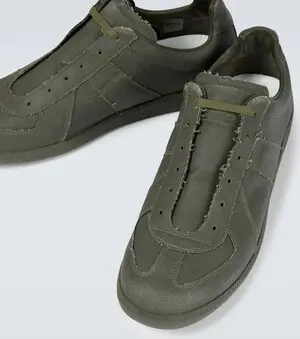 MAISON MARGIELA Replica Raw-edged Canvas Sneakers