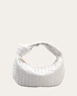 Bottega Veneta Teen Jodie Shoulder Bag - White