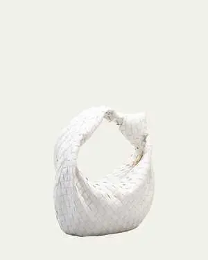 Bottega Veneta Teen Jodie Shoulder Bag - White