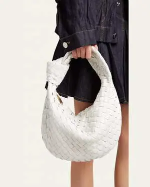 Bottega Veneta Teen Jodie Shoulder Bag - White