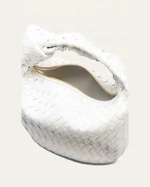 Bottega Veneta Teen Jodie Shoulder Bag - White