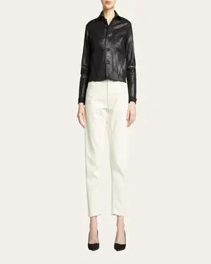 L'AGENCE Janelle Coated Denim Jacket