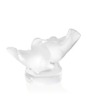 Lalique 2 Lovebirds Large Sculpture - Clear