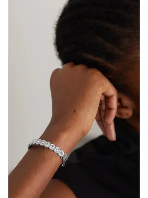 DAVID MORRIS 18-karat White Diamond Cuff