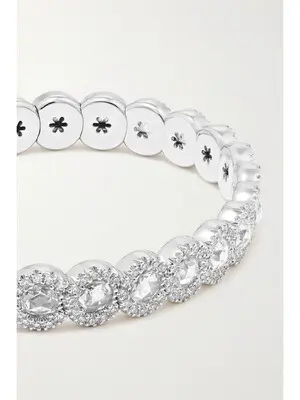 DAVID MORRIS 18-karat White Diamond Cuff