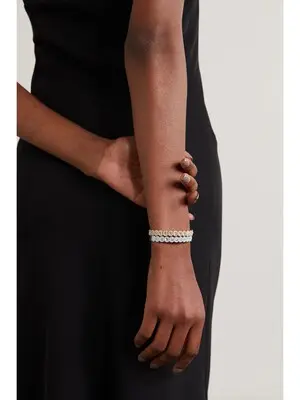 DAVID MORRIS 18-karat White Diamond Cuff