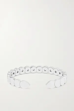 DAVID MORRIS 18-karat White Diamond Cuff