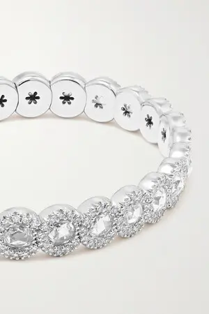 DAVID MORRIS 18-karat White Diamond Cuff