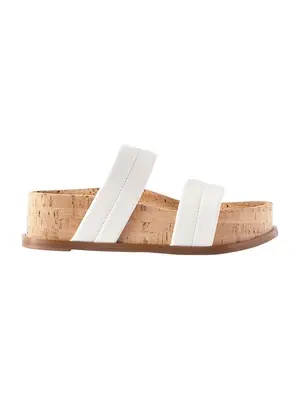 Gabriela Hearst Striker Leather Platform Sandals