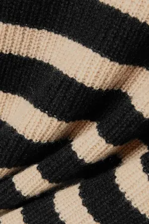 LA LIGNE Mini Toujours Striped Cashmere Sweater - Black